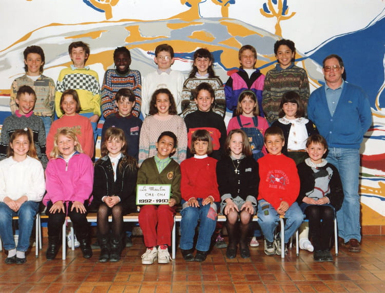 Photo de classe CM1 CM2 de 1993, ECOLE DU MOULIN - Copains d'avant