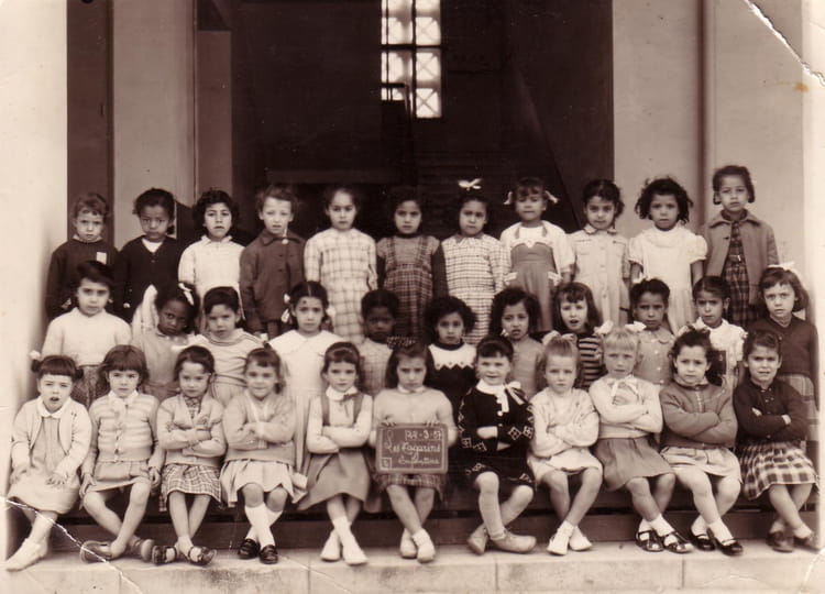 Photo de classe Enfantines de 1957, ECOLE DES TAGARINS - Copains d'avant