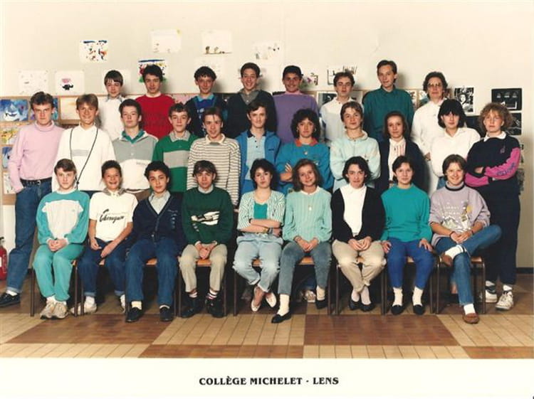 Photo de classe 1986 - collège Michelet 3e de 1986, Collège Michelet ...
