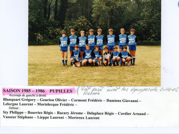 Photo de classe USP Pupilles Saison 1985 - 1986 de 1985, US PROVIN ...