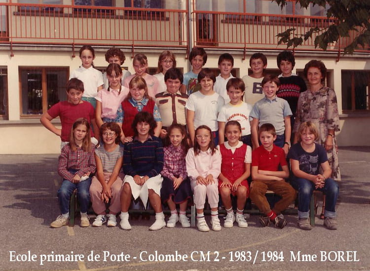 Photo de classe 1983 - 1984 CM 2 Mme BOREL de 1983, Ecole Porte-colombe ...
