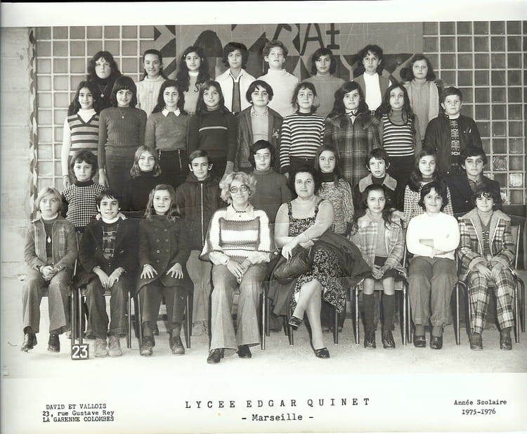 Photo de classe 6ième 3 de 1975, Collège Edgar Quinet - Copains d'avant