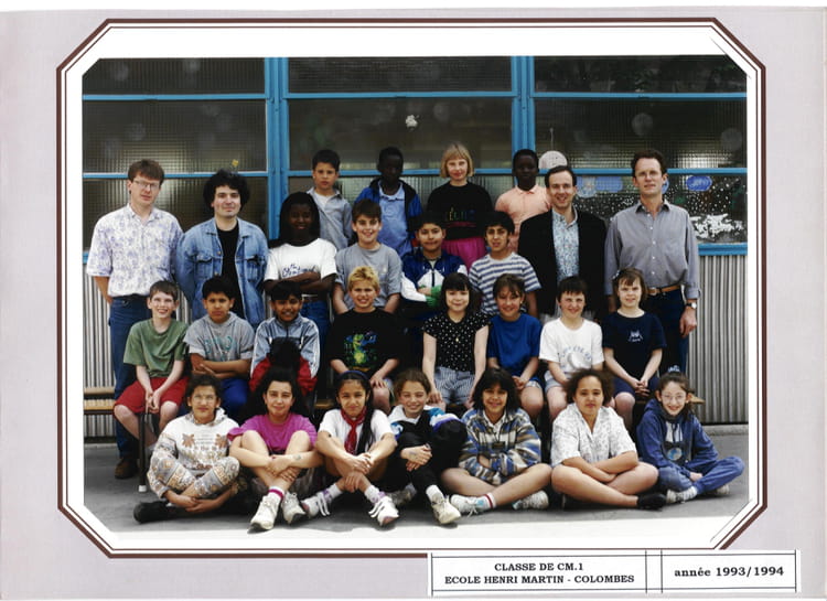 Photo de classe CM1 (1993-1994) de 1994, ECOLE HENRI MARTIN - Copains d ...
