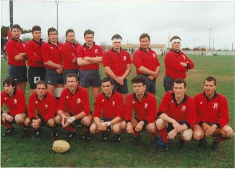 Photo de classe Equipe 1 de 1993, SCS RUGBY - Copains d'avant