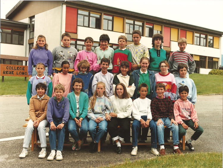 Photo de classe 5ème B de 1988, Collège René Long - Copains d'avant