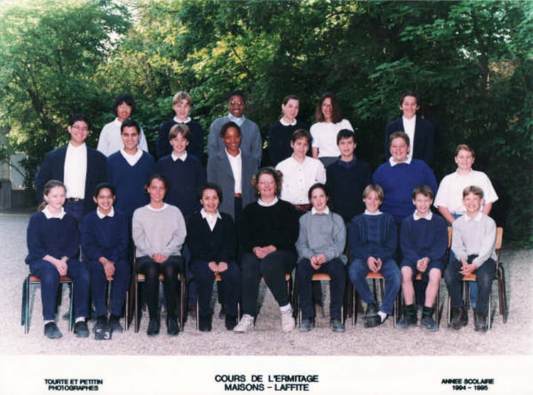 Photo de classe 5ème B' de 1993, Ecole L'ermitage - Copains d'avant