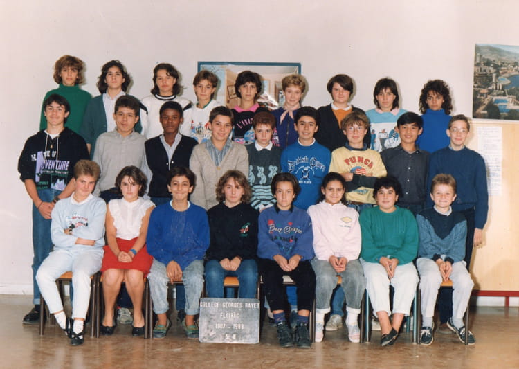 Photo de classe 5 éme H de 1987, Collège Georges Rayet - Copains d'avant