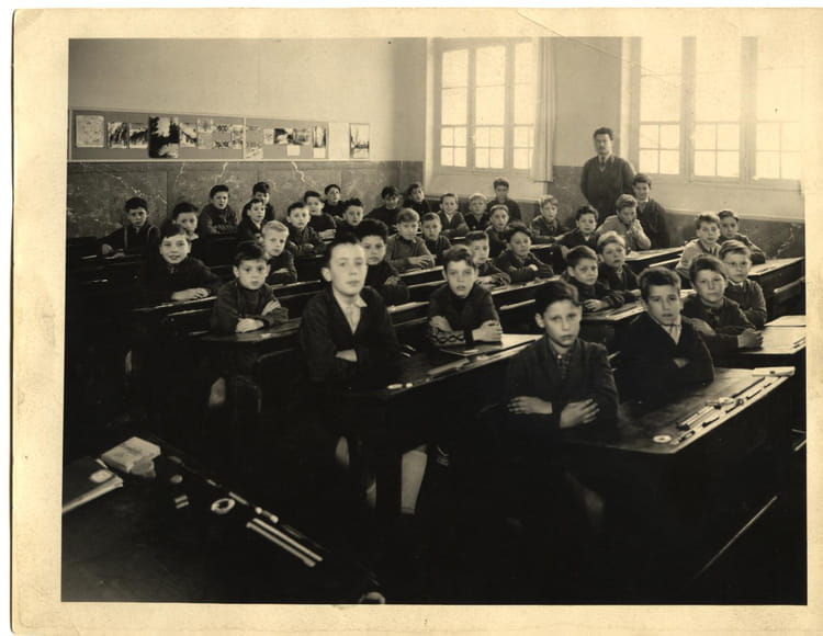 Photo de classe CM1 / 8° Mr Rossignol ? de 1955, ECOLE JULES FERRY ...