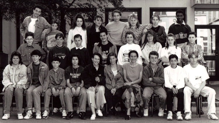 Photo de classe 4ème D 1991/1992 de 1992, Collège César Lemaitre ...