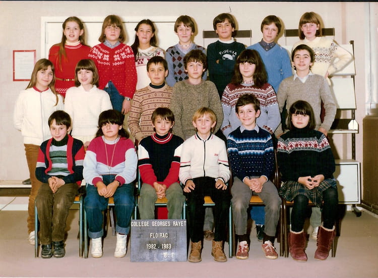 Photo de classe 6E de 1982, Collège Georges Rayet - Copains d'avant