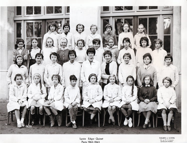 Photo de classe 5 ème de 1963, Lycée Edgar Quinet - Copains d'avant