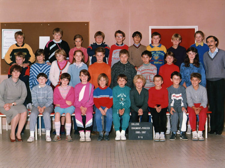 Photo de classe 6A de 1986, Collège Jean Mermoz - Copains d'avant