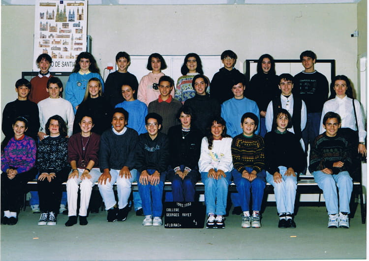 Photo de classe 4 éme 3 de 1992, Collège Georges Rayet - Copains d'avant
