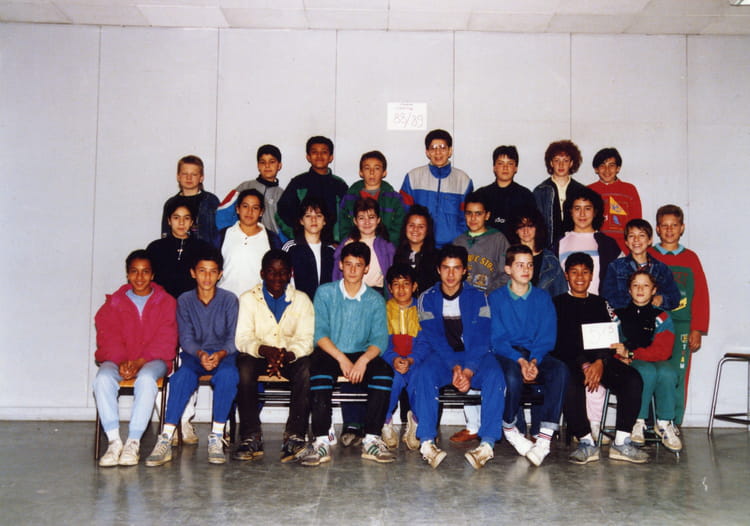 Photo de classe 5e5 88/89 de 1988, Collège Colette - Copains d'avant