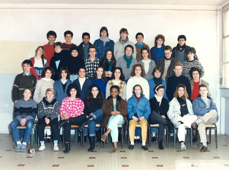 Photo de classe 2nde4 1985/1986 de 1985, Lycée Francois Villon ...