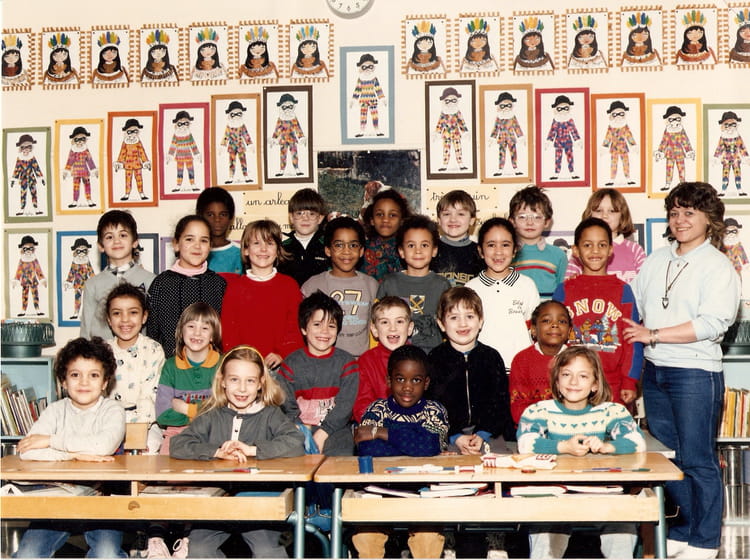 Photo de classe CP ( 1987-1988 ) de 1987, ECOLE JACQUES SOLOMON ...