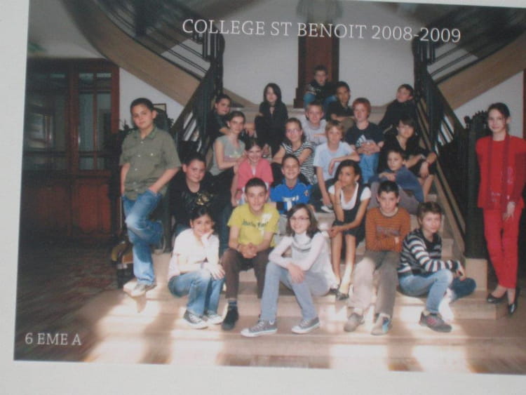 Photo de classe Saint Benoit 6°2 2008 2009 de 2008, Collège Saint ...