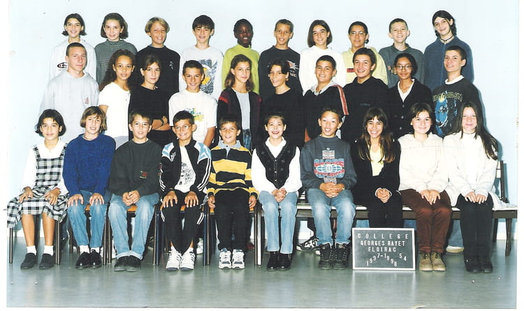 Photo de classe 5°4 de 1997, Collège Georges Rayet - Copains d'avant