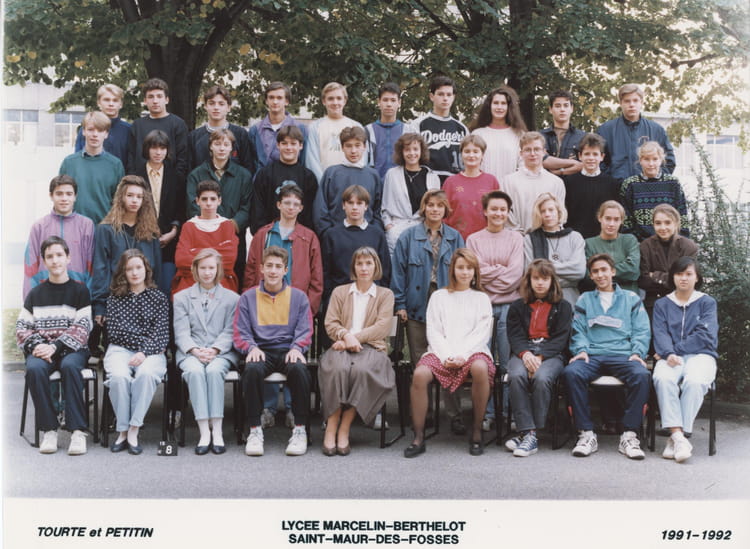 Photo de classe 2nde 7 de 1992, Lycée Marcelin Berthelot - Copains d'avant