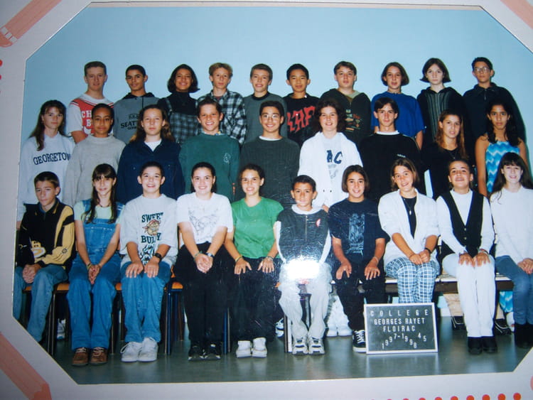 Photo de classe 4°5 de 1997, Collège Georges Rayet - Copains d'avant