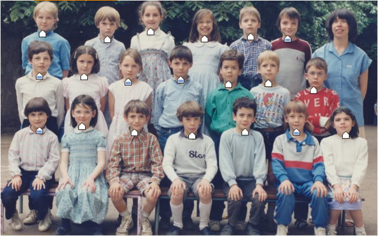Photo de classe CE1 notre dame mame 85/86 de 1986, Ecole Notre Dame ...