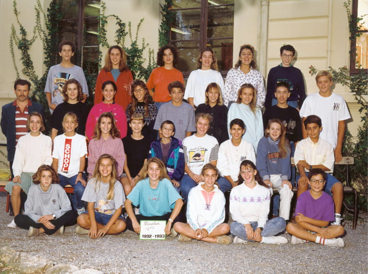 Photo de classe 4ème C 1992-1993 de 1993, Collège Roustan - Copains d'avant