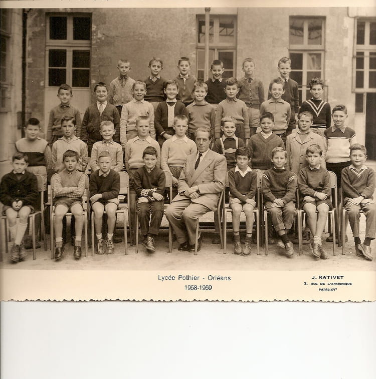 Photo de classe 7eme du petit lycée de 1959, Lycée Pothier - Copains d ...