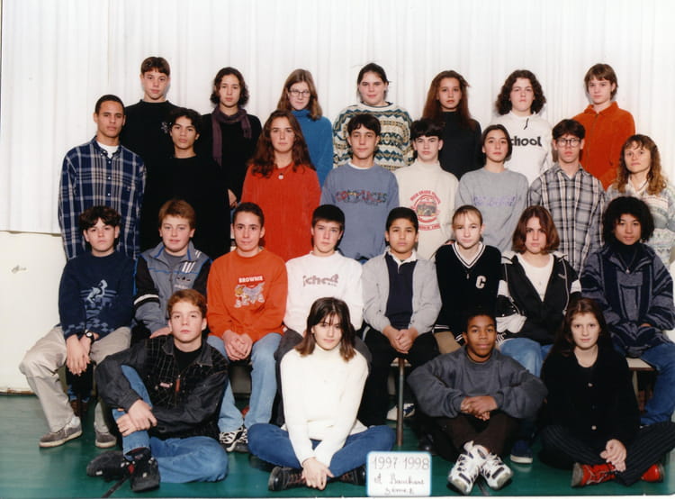 Photo de classe 3eme E de 1998, Collège André Bauchant - Copains d'avant