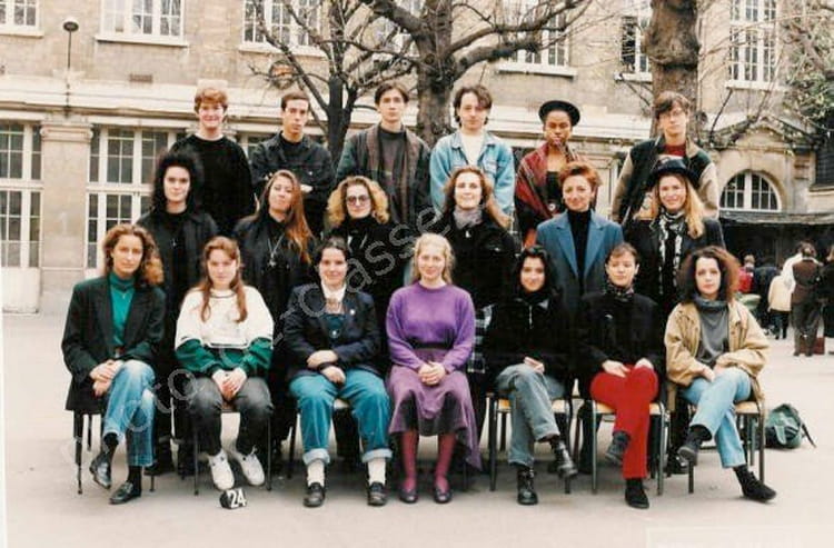Photo de classe Terminale A3/A1 de 1992, Lycée Edgar Quinet - Copains d ...