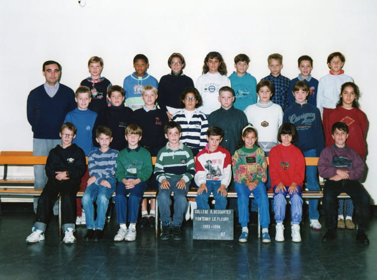 Photo de classe 6ème F de 1993, Collège Descartes - Copains d'avant