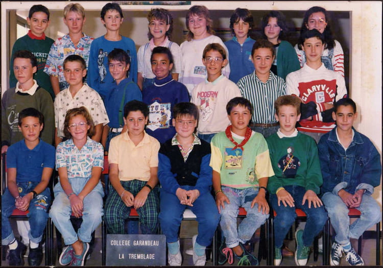 Photo de classe 6eme de 1987, Collège Fernand Garandeau - Copains d'avant