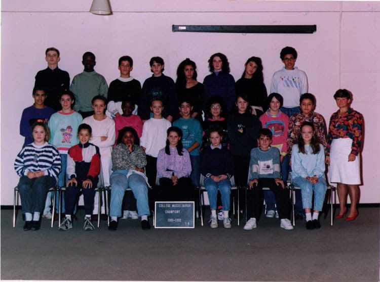 Photo de classe 5ème A Collège Musselburgh de 1991, Collège Musselburgh ...