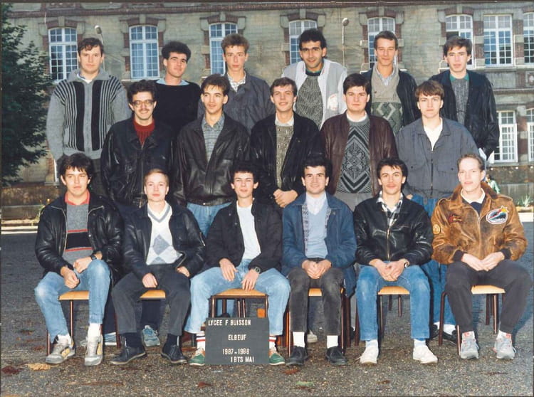 Photo de classe 1ere BTS MAI - Ferdinand Buisson (Elbeuf) de 1988, Lycée Ferdinand Buisson ...