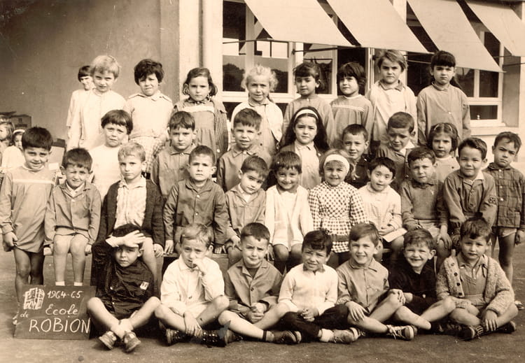 Photo de classe Ecole de Robion 1964 1965 de 1964, école De Robion ...