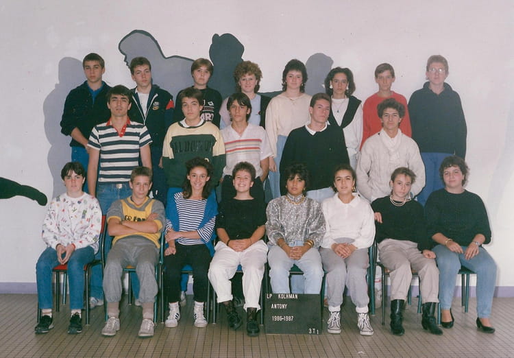Photo de classe 3T1 de 1986, PIERRE KOHLMANN - Copains d'avant