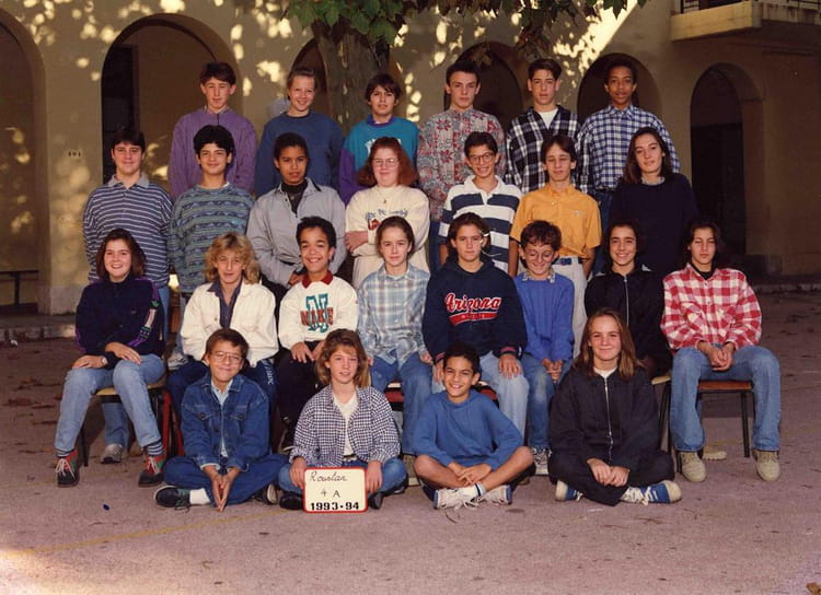 Photo de classe 4ème A de 1994, Collège Roustan - Copains d'avant