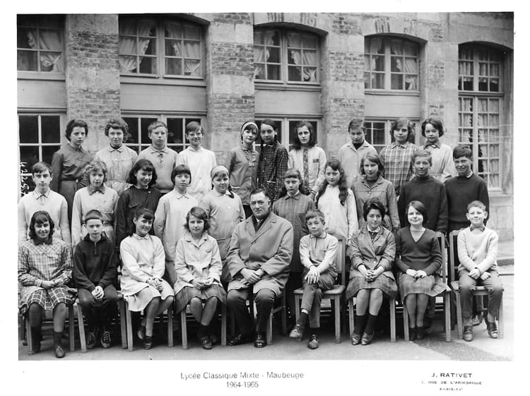 Photo De Classe Cinquième 5 De 1965 Lycée Classique Et Moderne Mixte