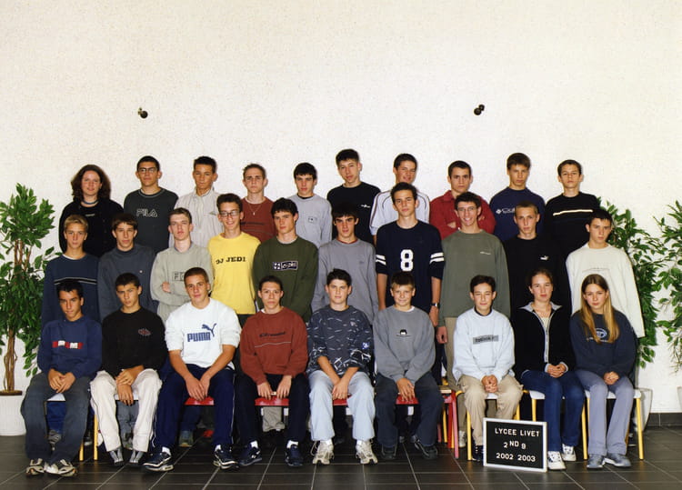 Photo de classe 2nde 9 de 2002, Lycée Livet - Copains d'avant