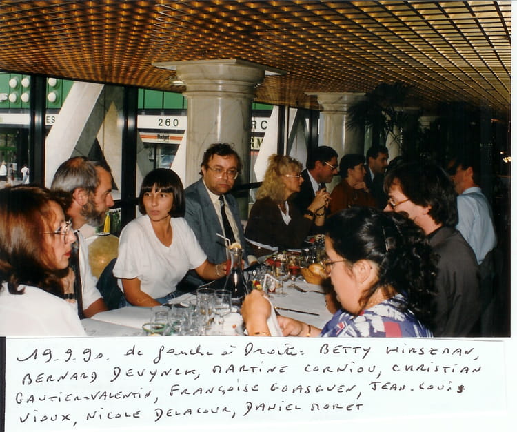 Photo de classe 1990 09 19 repas de depart0002 de 1990, ESSO SAF ...