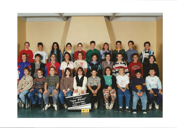 Photo de classe 6°3 Collège les Pins de 1994, Collège Les Pins ...