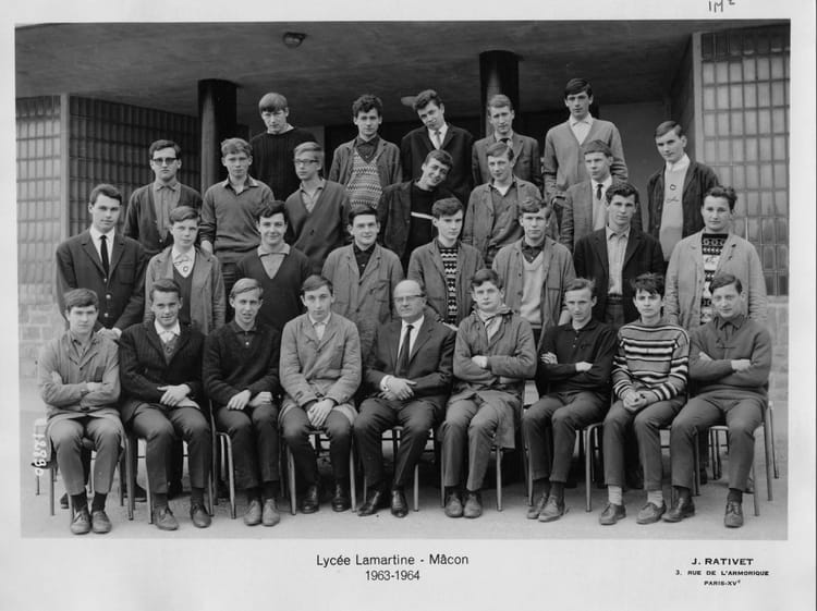 Photo de classe 63-64-Lam-1M2-Denis de 1963, Lycée Lamartine - Copains ...