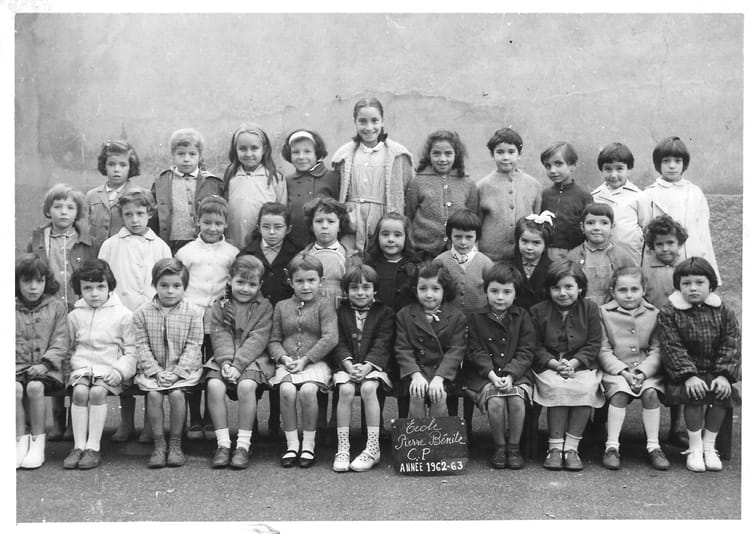 Photo de classe CP 1962-63 de 1963, ECOLE MATERNELLE ET PRIMAIRE ...