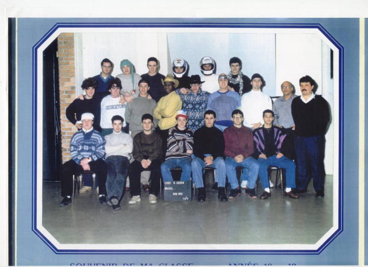 Photo de classe BTS Productique 2e année de 1995, Lycée René Cassin ...