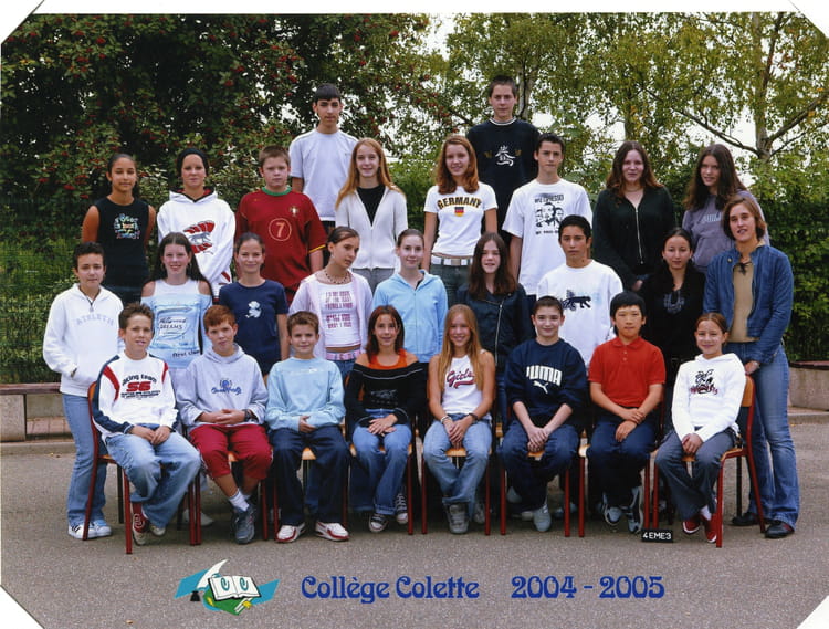 Photo de classe 4°3 de 2004, Collège Colette - Copains d'avant