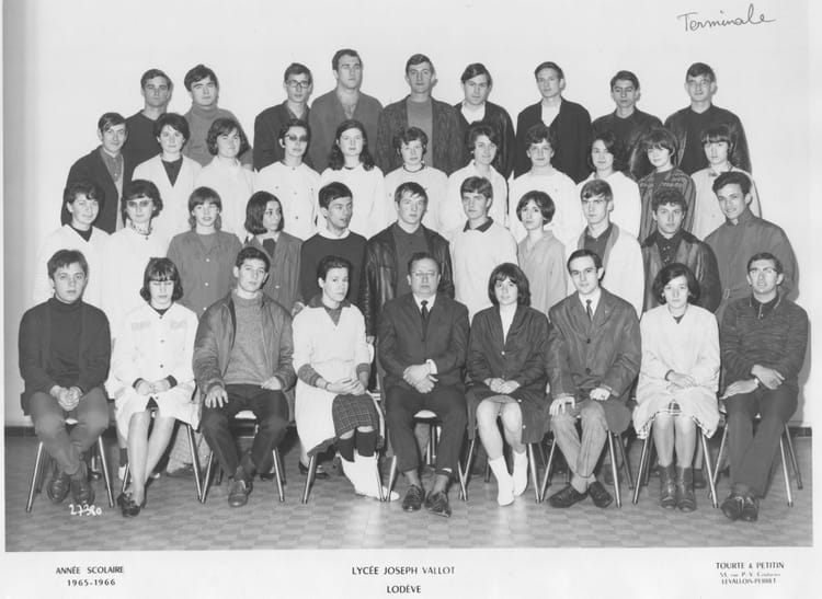 Photo de classe Terminale Philo de 1966, Lycée Joseph Vallot - Copains ...