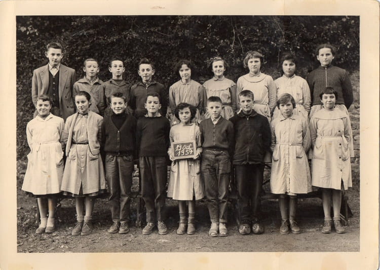 Photo de classe 5ème CEG Cours Complémentaire Penanroz Pont-Aven de 1957, Collège Penanroz ...