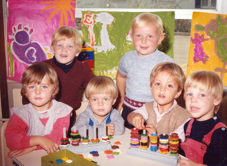 Photo de classe 1 er année de maternelle de 1984, ECOLE PAUL MULOT ...