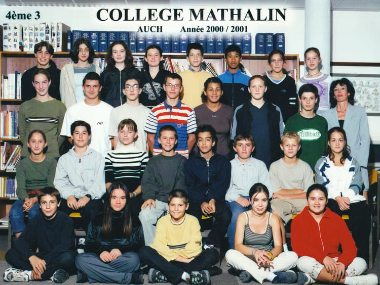 Photo de classe 4 ème 3 de 2000, Collège Mathalin - Copains d'avant