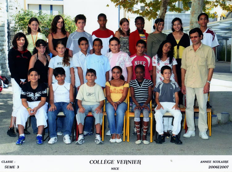 Photo de classe 5°3 de 2006, Collège Vernier - Copains d'avant