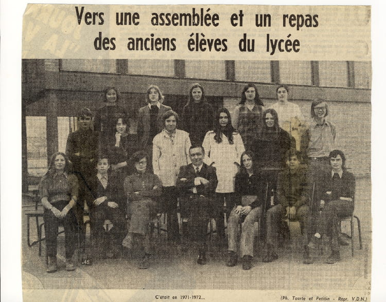 Photo de classe 1ère ou Terminale? de 1971, Lycée Jessé De Forest ...